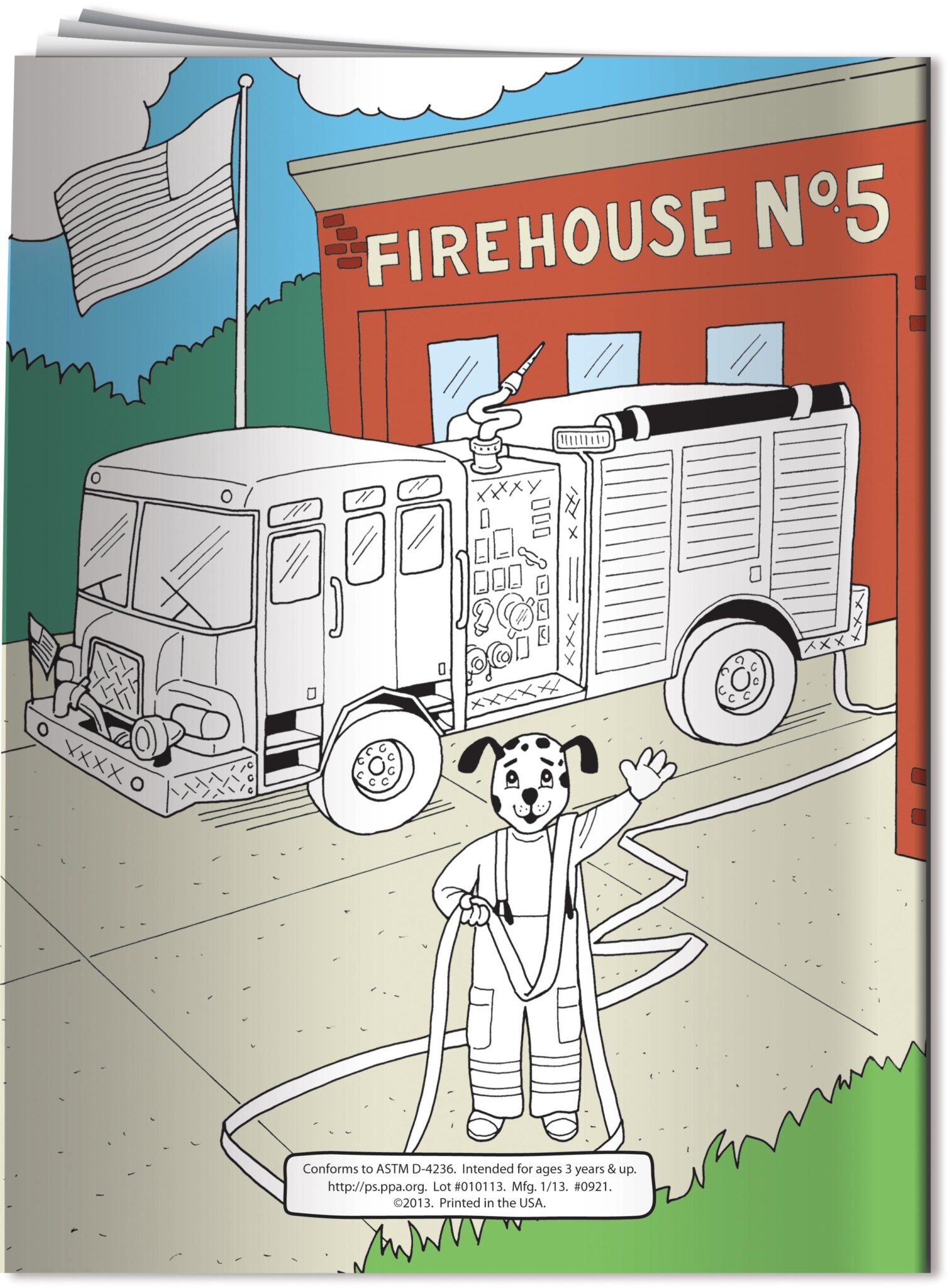 SWAG-worthy Coloring Book: Flash Teaches Fire Safety | Infor | PrintMagic