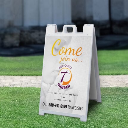 Order Custom Church A-Frame Sidewalk Signs | Custom Church A-Frame ...